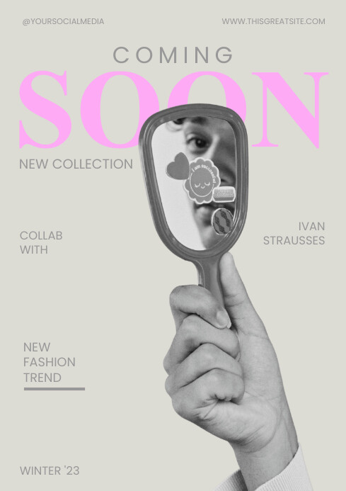 Coming Soon New Collection-Vorlage | PosterMyWall