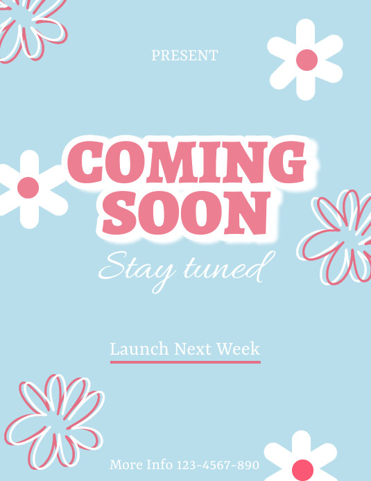 Modèle Coming Soon Pamflet | PosterMyWall