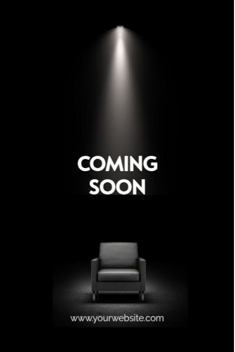 Modèle Coming Soon Poster Design For Website | Coming Soon Business ...