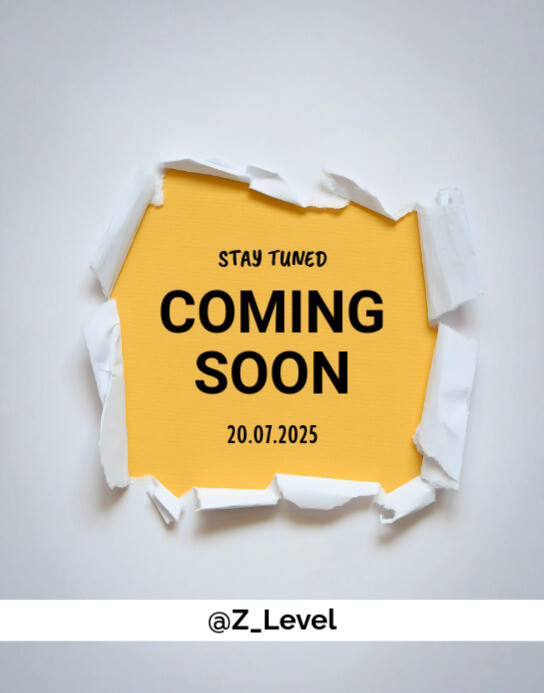 Coming Soon Poster/wallboard Template | PosterMyWall
