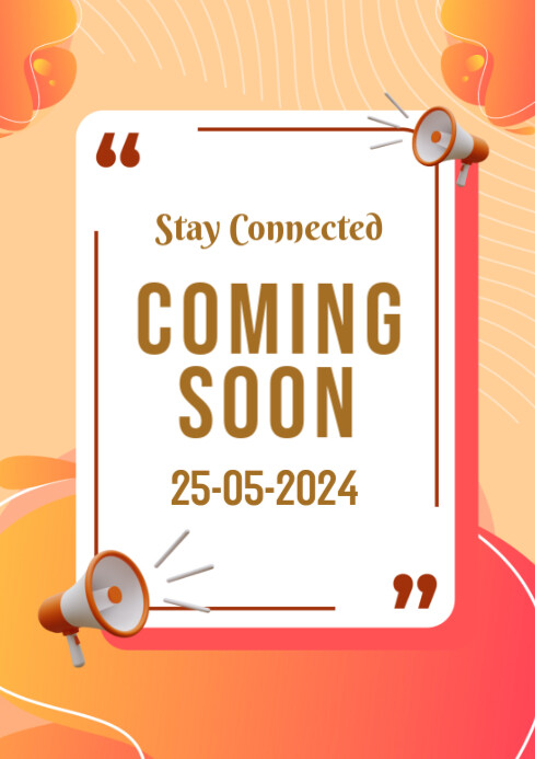 Coming soon stay tuned Template | PosterMyWall