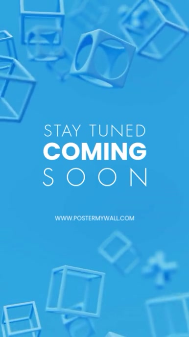 Plantilla de coming soon video | PosterMyWall
