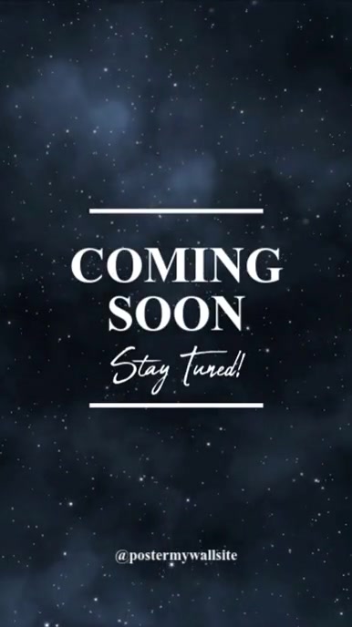 Plantilla de coming soon video | PosterMyWall