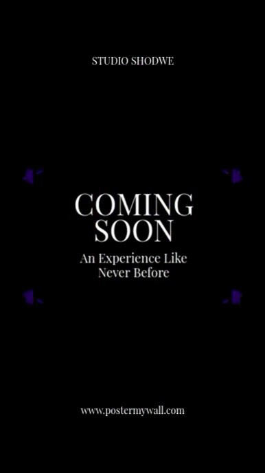 coming soon video Template | PosterMyWall