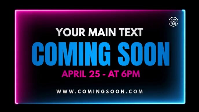 Coming Soon Video Template | PosterMyWall