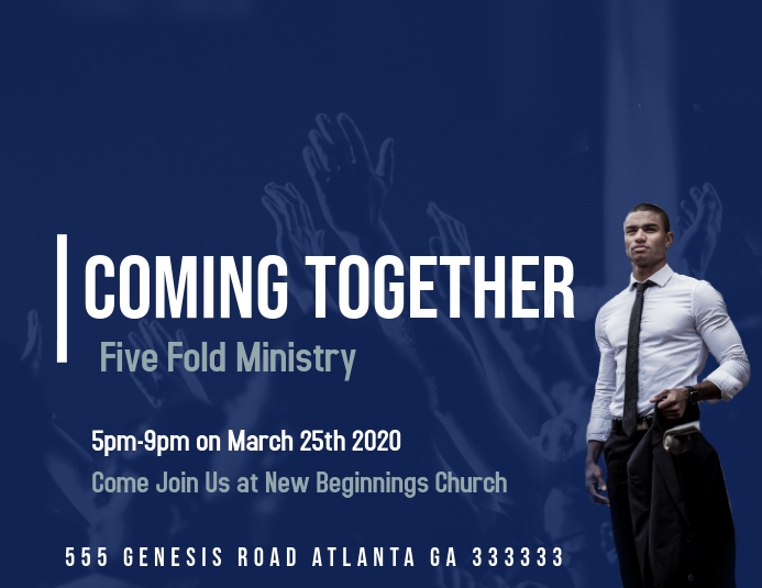 Coming together fivefold ministry Template | PosterMyWall