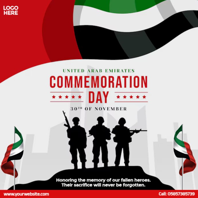 Commemoration Day UAE Template | PosterMyWall