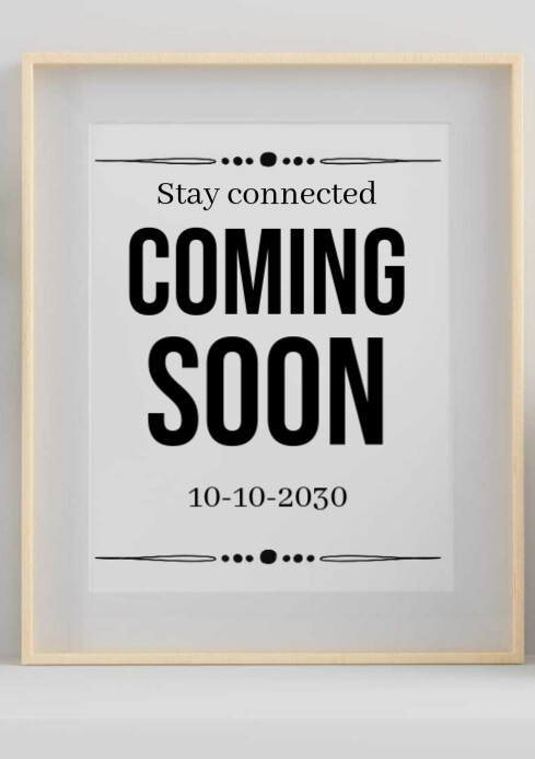 Comming soon Template | PosterMyWall