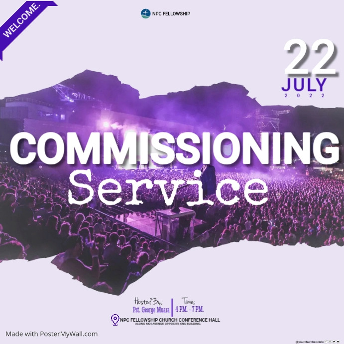 Copy of Commissioning service poster | PosterMyWall