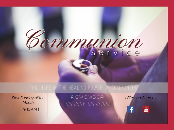 Copy of Communion (1) | PosterMyWall
