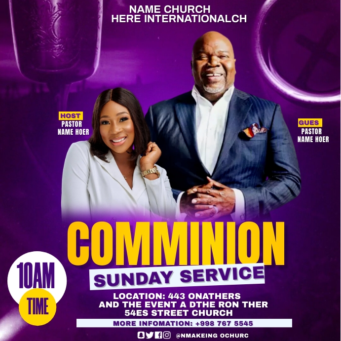 communion Template | PosterMyWall