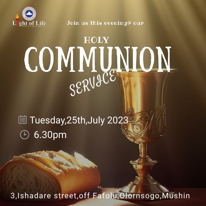 Communion Template | PosterMyWall