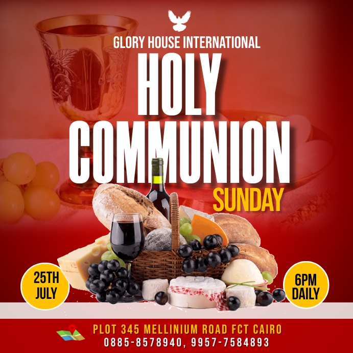 communion Template | PosterMyWall