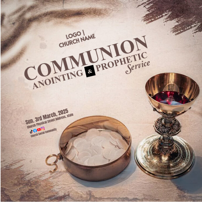 Copy of Communion | PosterMyWall