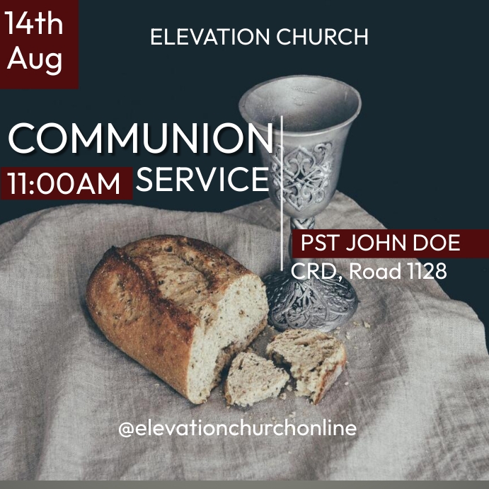 Copy of COMMUNION SERVICE (1) | PosterMyWall