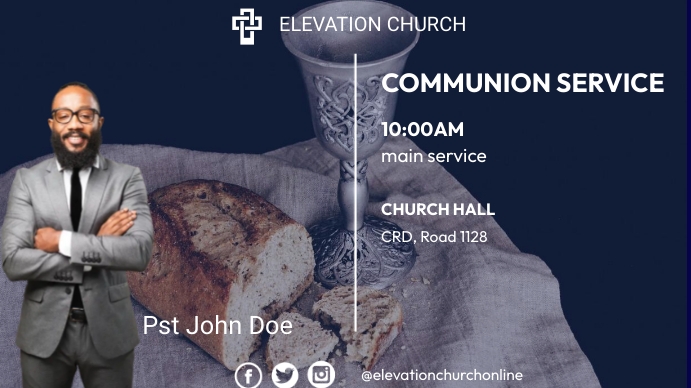 COMMUNION SERVICE (1) Template | PosterMyWall