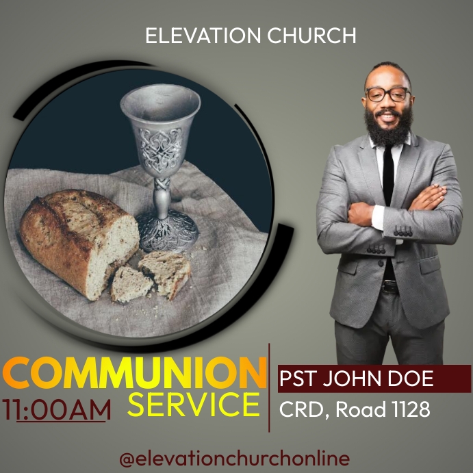 Copy of COMMUNION SERVICE (2) | PosterMyWall