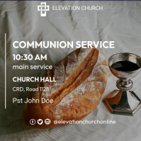 COMMUNION SERVICE (6) Template | PosterMyWall