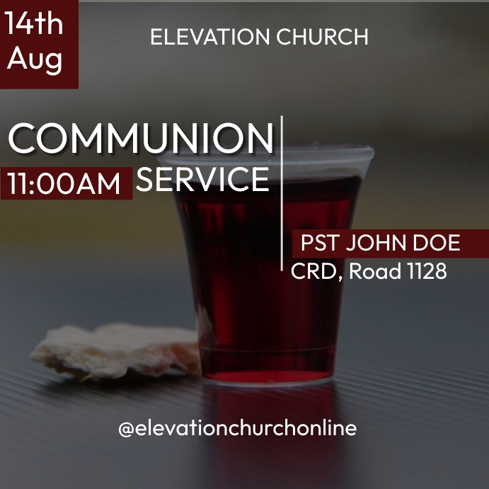Copy of COMMUNION SERVICE (4) | PosterMyWall