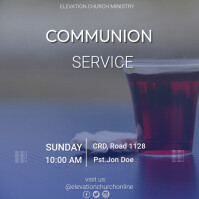 COMMUNION SERVICE (1) Template | PosterMyWall