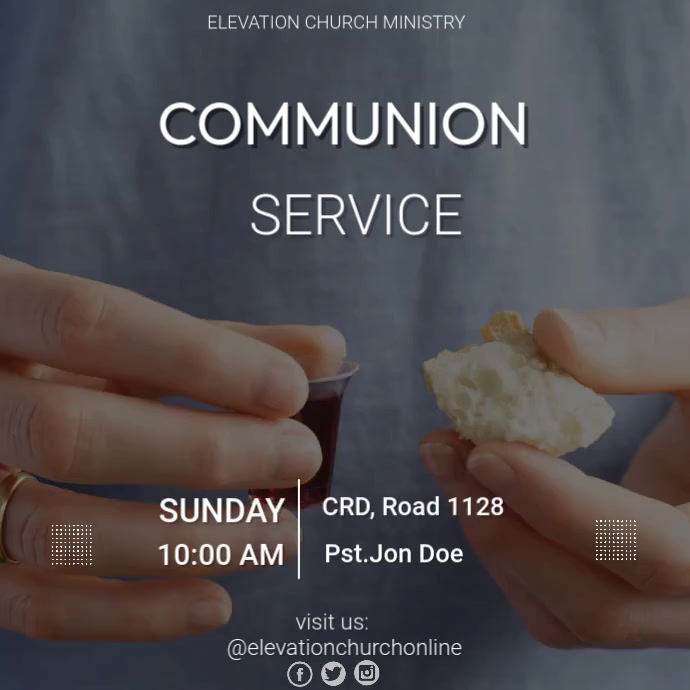 Copy of COMMUNION SERVICE (6) | PosterMyWall