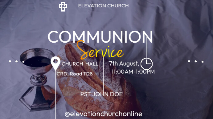 COMMUNION SERVICE (6) Template | PosterMyWall