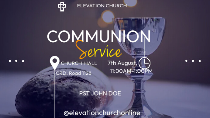 COMMUNION SERVICE (9) Template | PosterMyWall