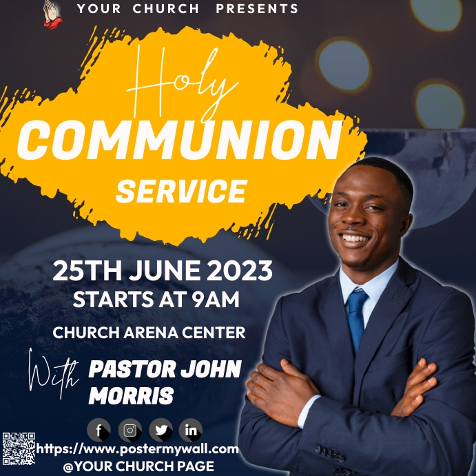 communion service Template | PosterMyWall