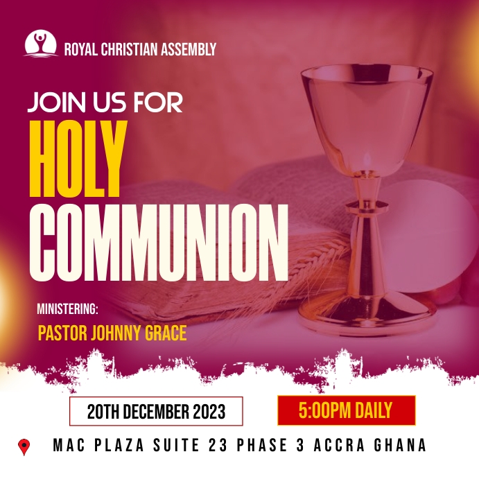 Plantilla de communion service | PosterMyWall