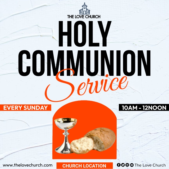 Plantilla de Communion service | PosterMyWall