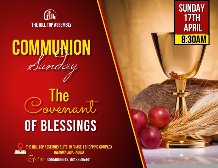 communion service Template | PosterMyWall