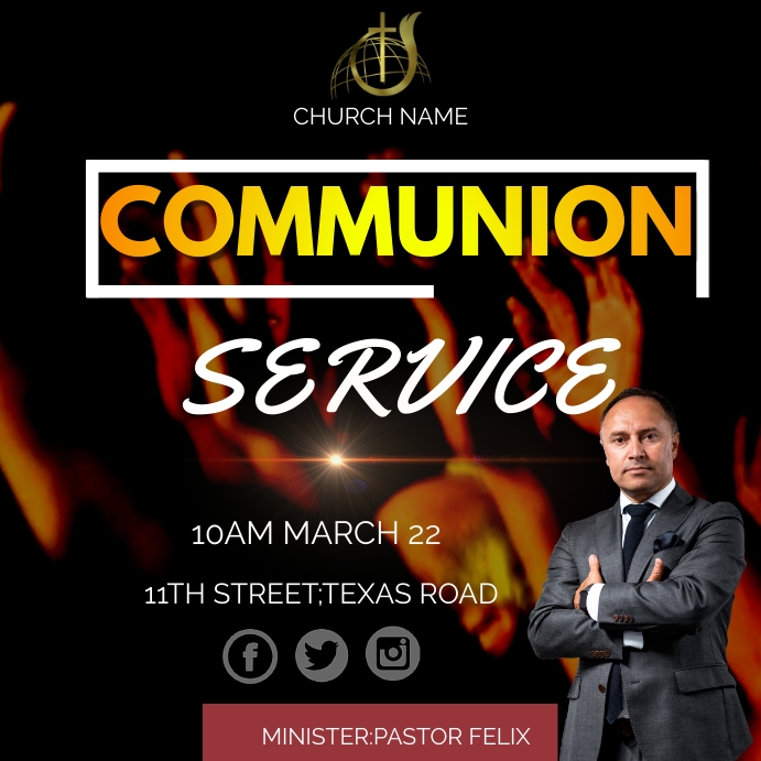 communion service Template | PosterMyWall