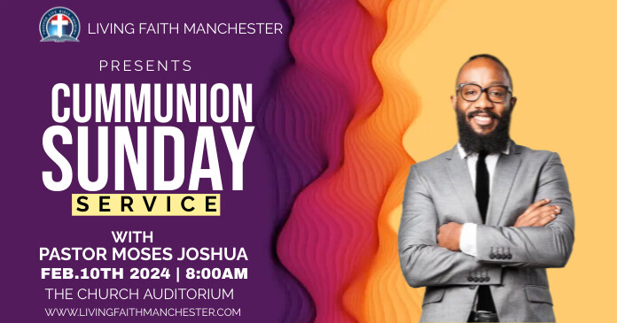 COMMUNION SERVICE Template | PosterMyWall