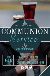 Communion Service Template | PosterMyWall