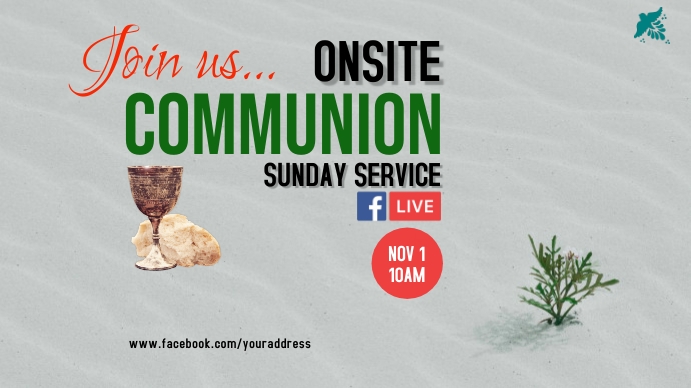 Communion Service Template | PosterMyWall