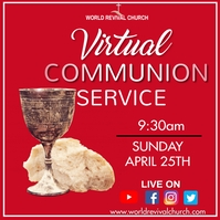 holy communion service flyer Template | PosterMyWall