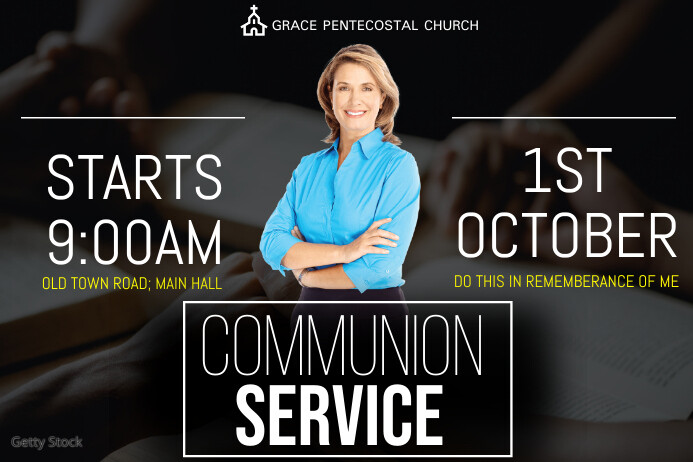 communion service Template | PosterMyWall