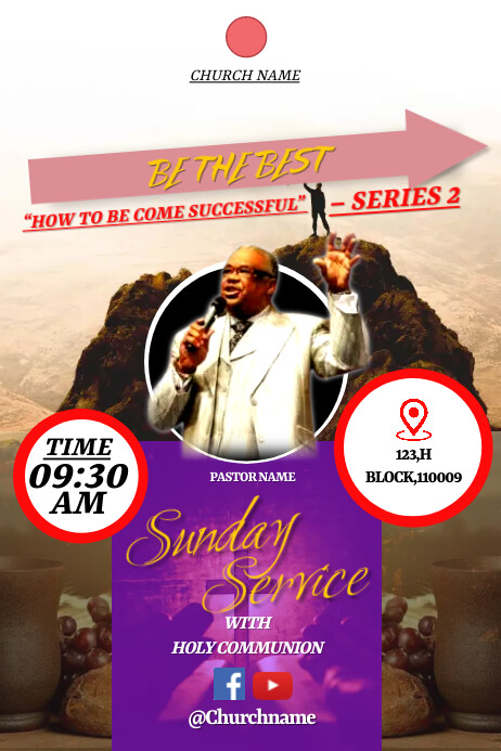 COMMUNION SERVICE Template | PosterMyWall