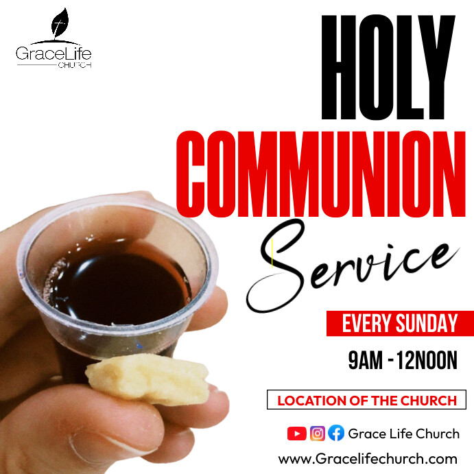 Plantilla de Communion service | PosterMyWall