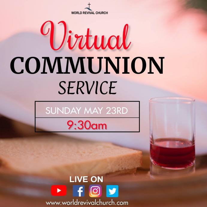Communion Service Template | PosterMyWall
