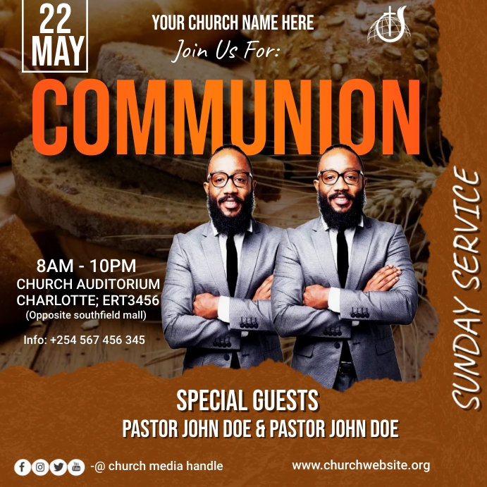 communion service Template | PosterMyWall