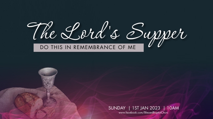 Communion Service Template | PosterMyWall