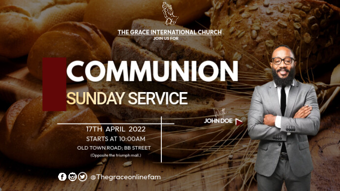 communion service Template | PosterMyWall