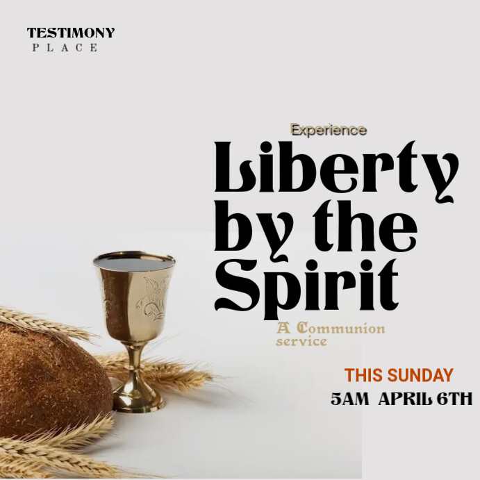 COMMUNION SERVICE Template | PosterMyWall