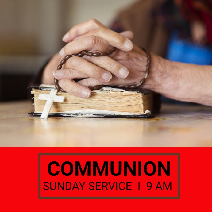 Communion Service Template | PosterMyWall