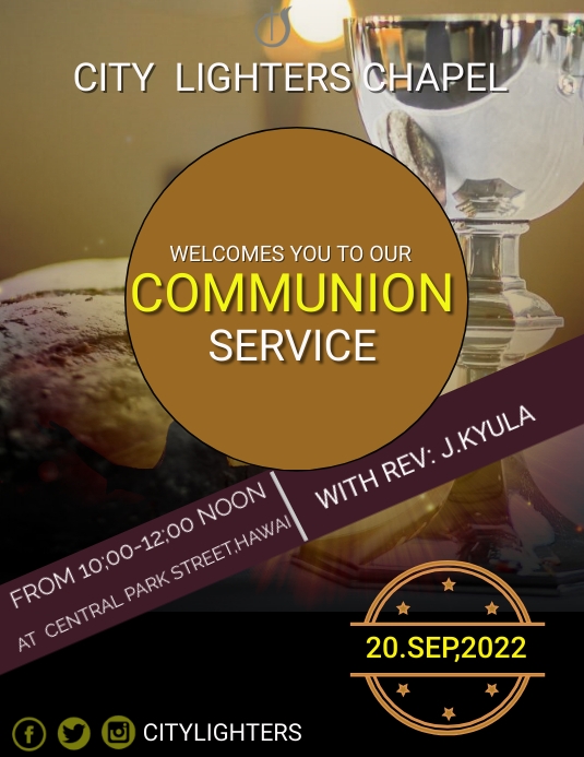 communion service Template | PosterMyWall