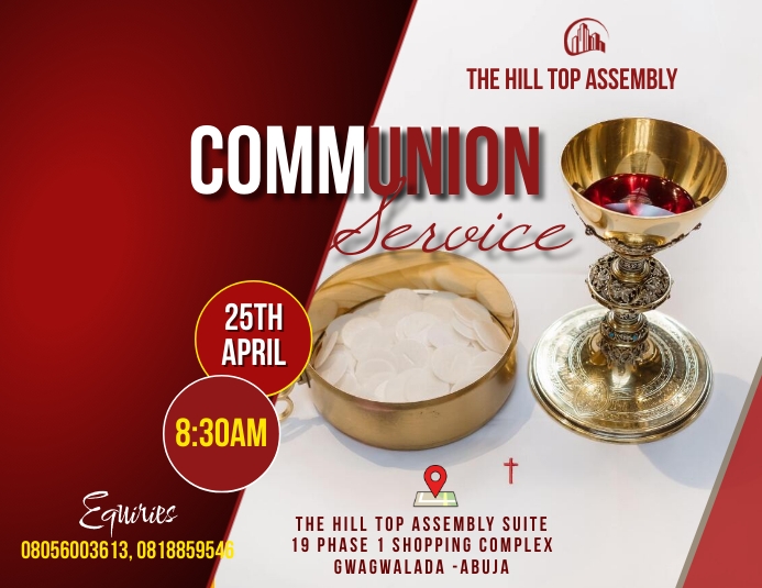 communion service Template | PosterMyWall