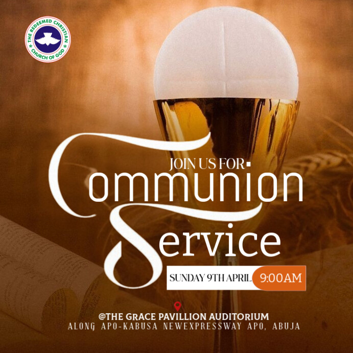 communion service flyer Template | PosterMyWall