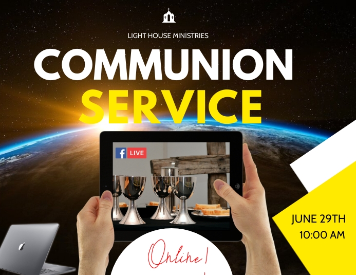 communion service flyer Template | PosterMyWall