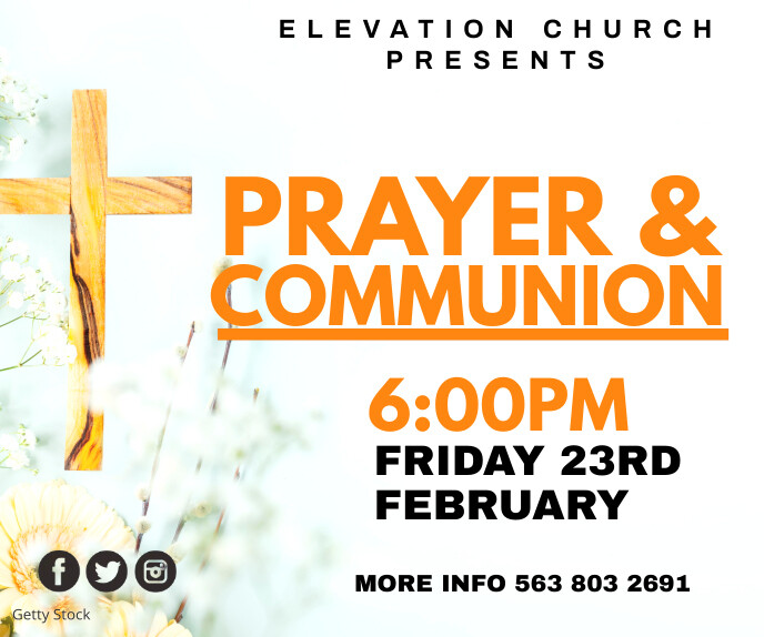 communion service flyer Template | PosterMyWall